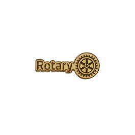 Gold Rotary Masterbrand Member Lapel Magnet Pin CRS Marketing