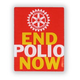 End Polio Now Magnetic Lapel Pin CRS Marketing