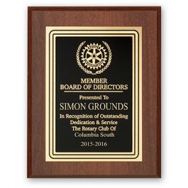 Member Board Of Directors Plaque - Club Executive Series CRS Marketing