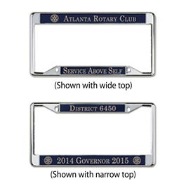 Custom Chrome Plated License Plate Frame CRS Marketing