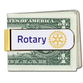 Rotary Masterbrand Signature Logo Money Clip - Gold CRS Marketing