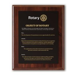 Object of Rotary Deluxe Wall Plaque CRS Marketing