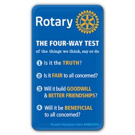 The Four-Way Test Magnet CRS Marketing