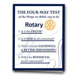 Four-Way Test Greeting Card - Pack of 10 CRS Marketing