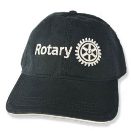 Black Cap with 3D Rotary Masterbrand Signature Logo CRS Marketing
